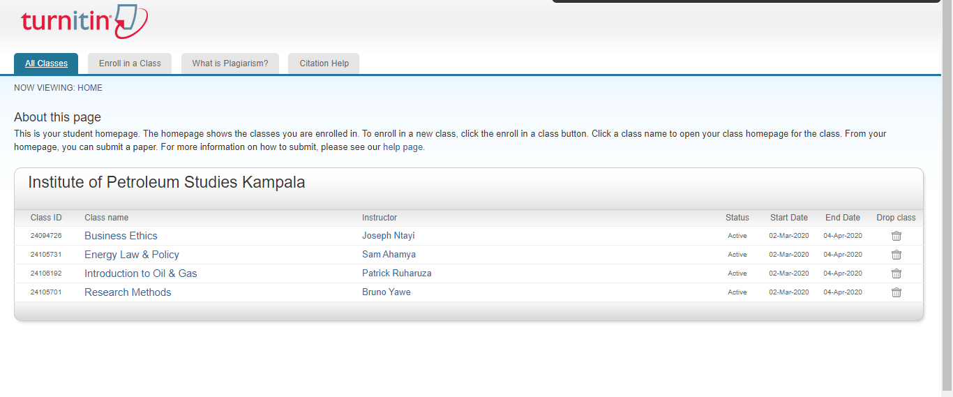 Student - How to setup your Turnitin Account – IPSK